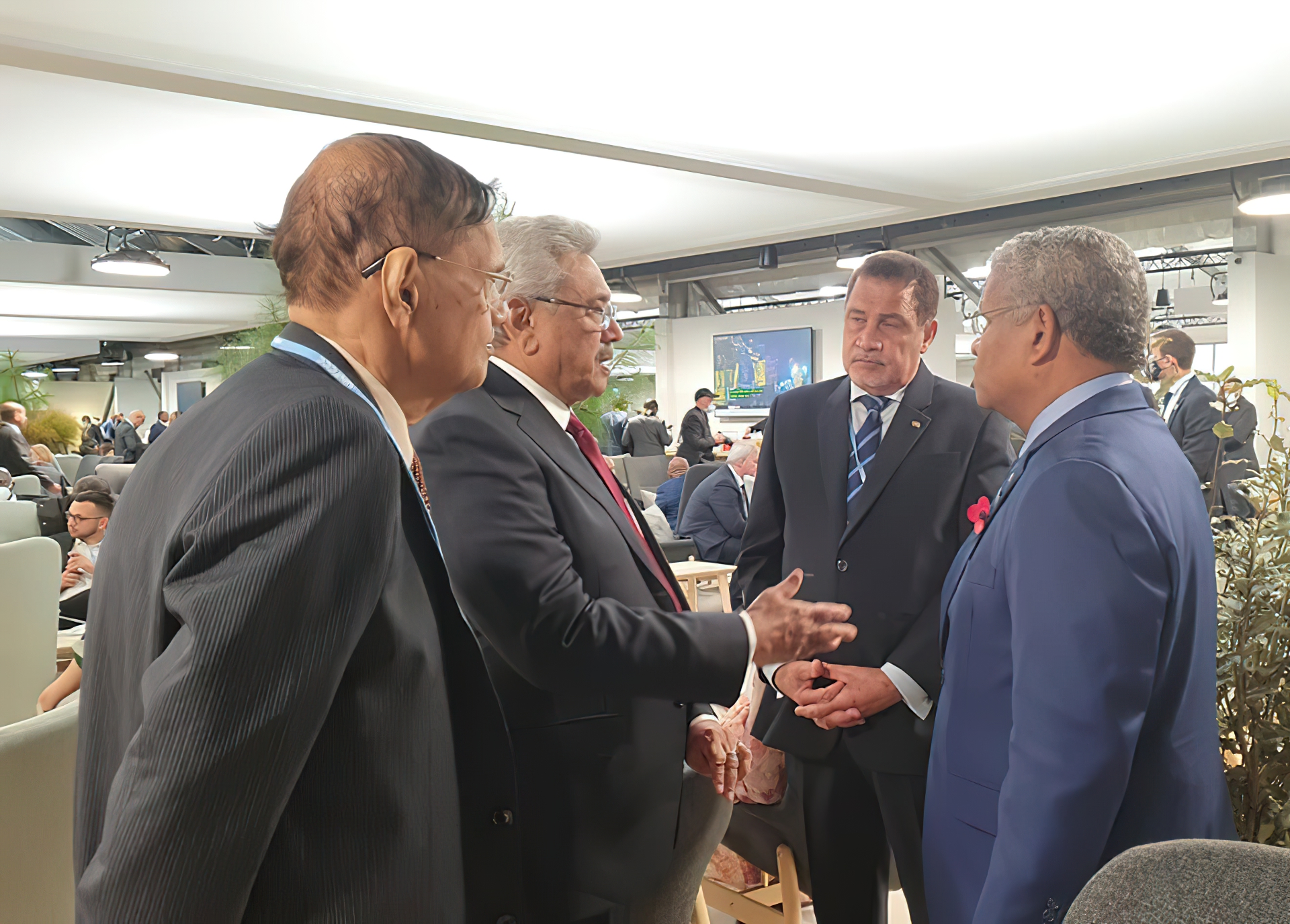 PRESIDENT WAVEL RAMKALAWAN AT THE WORLD LEADERS SUMMIT