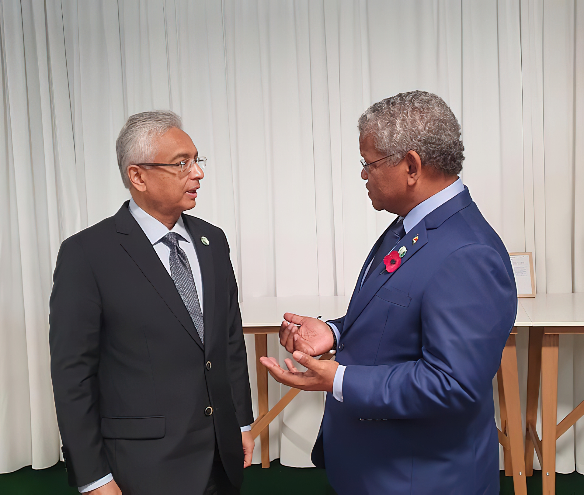 PRESIDENT WAVEL RAMKALAWAN AT THE WORLD LEADERS SUMMIT